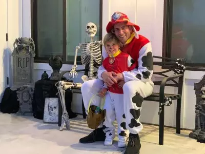 Tarek El Moussa Halloween mozorroa - 'Paw Patrol'