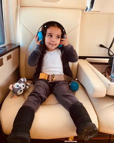 Dream Kardashian tog på sin første helikoptertur takket være tante Kylie Jenner