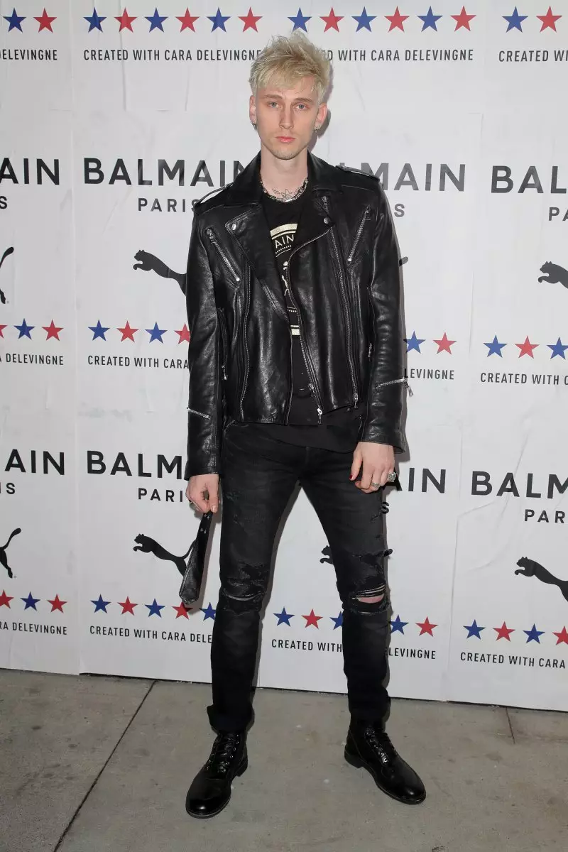 PUMA x Balmain Launch Event in L.A., Machine Gun Kelly