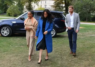 Meghan Markle, Doria Ragland, Prins Harry, Walking, Kensington-paleis