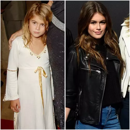 Copii celebri Kaia Gerber au crescut