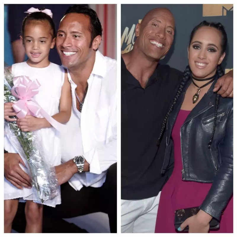 Dwayne johnson anak na si simone