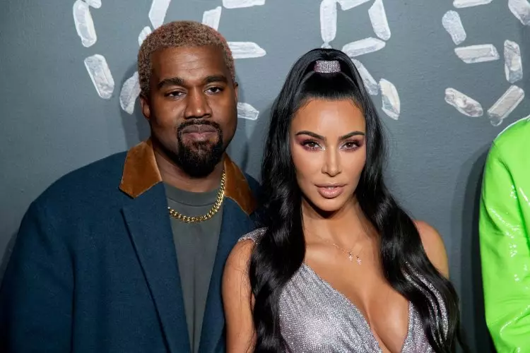 Kim Kardashian၊ Kanye West၊ Versace၊ Fall 2019၊ ဖက်ရှင်ရှိုး