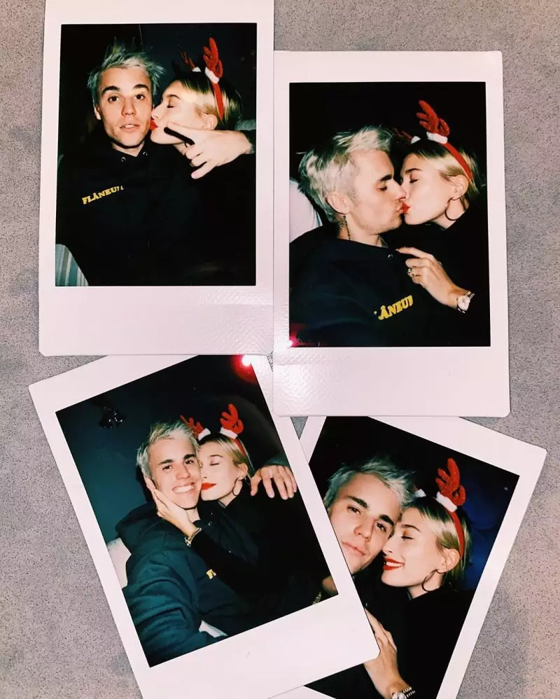 Hailey Baldwin û Justin Bieber Wêneyên Sersalê yên PDAyê parve dikin