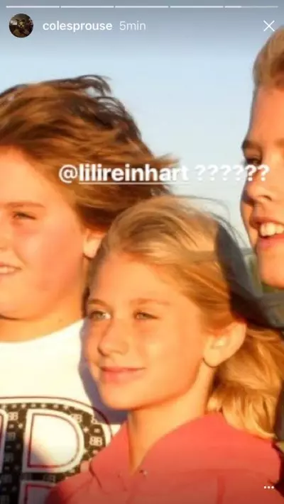 Cole Sprouse Lili Reinhart Instagram istorija
