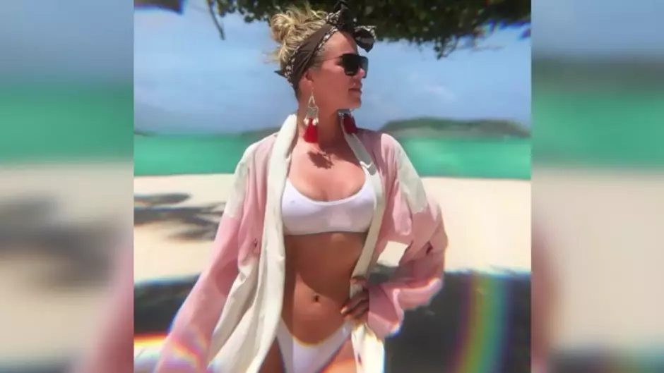 Khloe kardashian post íomhá teaser comhlacht leanbh