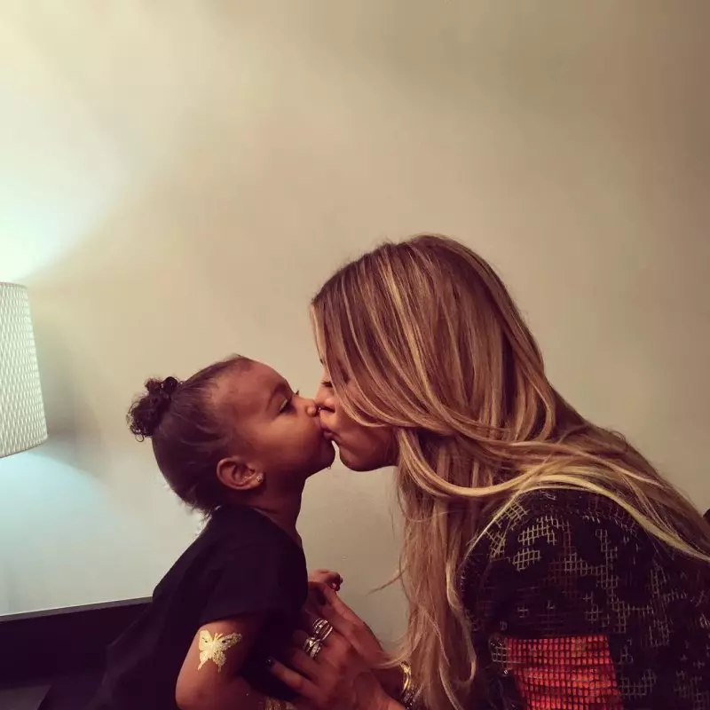 Khloe north kiss