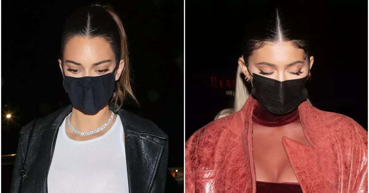 Kendall Jenner stoltserar med mage, Kylie bär skir jumpsuit: Foton