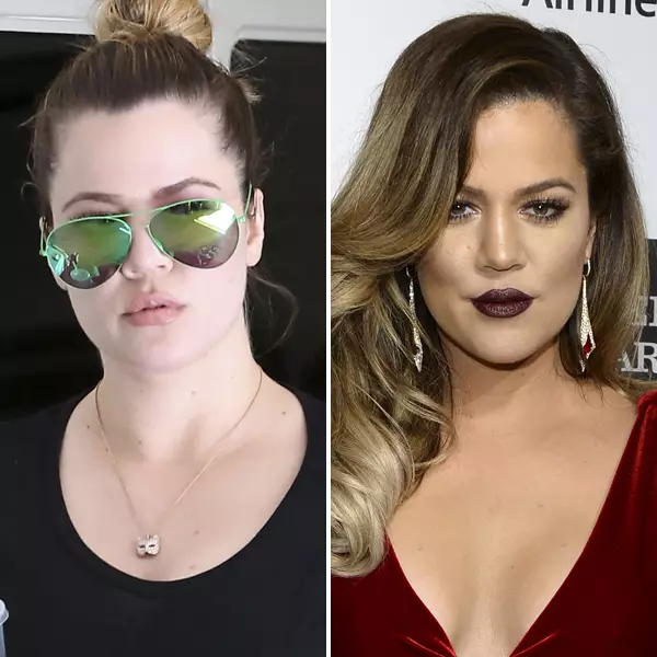 Khloe Kardashian मेकअप फ्री