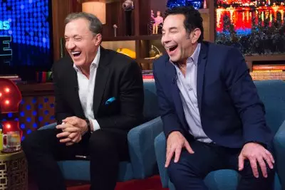 Dr Terry Dubrow jeung Dr Paul Nassif on Watch What Happens Live