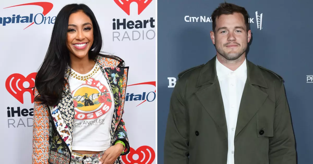 Tayshia Adams klappar til baka við Fantasy Suite Remarks eftir Colton Underwood