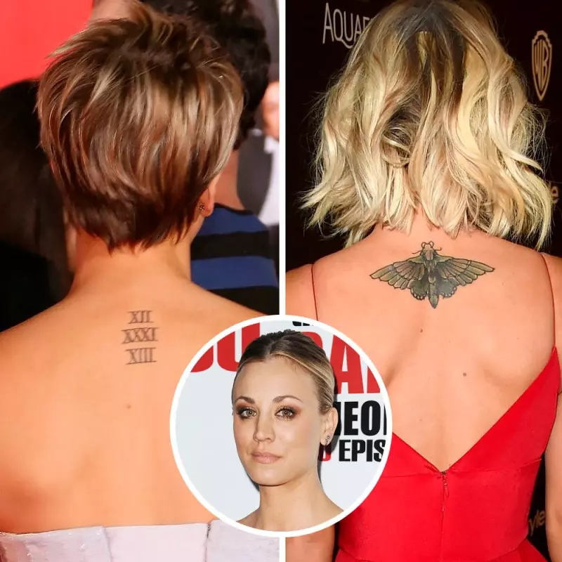 Kuphimba kwakukulu kwa tattoo ya Kaley cuoco