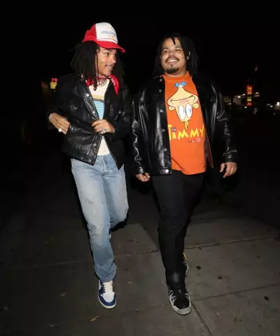 Luka Sabbat, Leaving Peppermint Club, Los Angeles, Leather Jacket, Trucker Ht