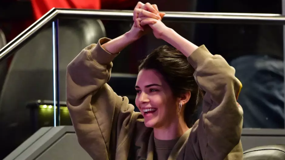 Kendall Jenner, Cheering, Ben Simmons, Barclays Center