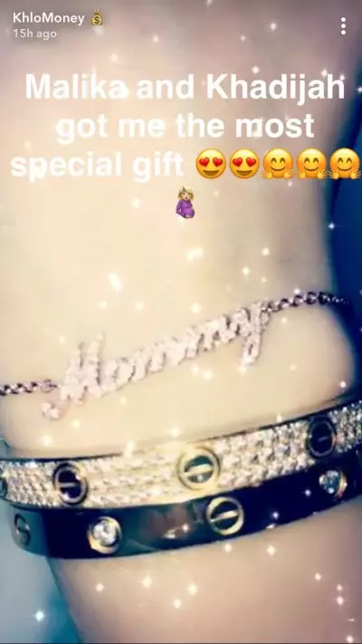 khloe Kardashian christmas present snapchat