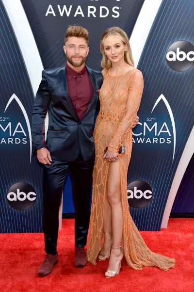 Chris Lane Lauren Bushnell yana saduwa da CMA Awards