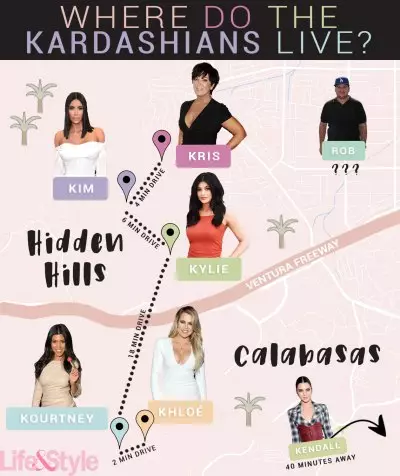 hvor bor kardashians