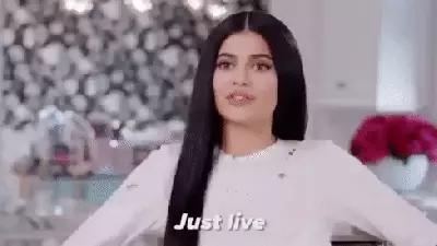 kylie jenner acaba de vivir gif