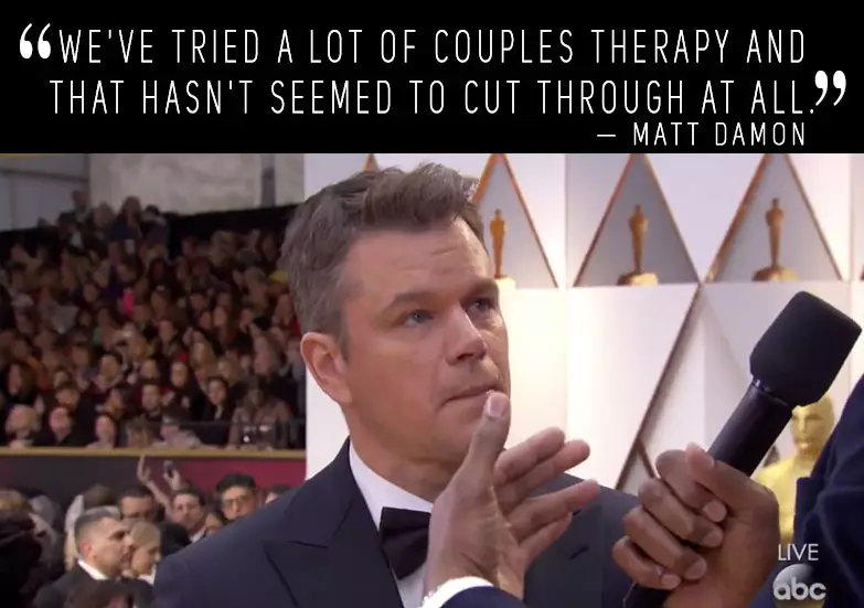 Matt damon oscars tapit aħmar