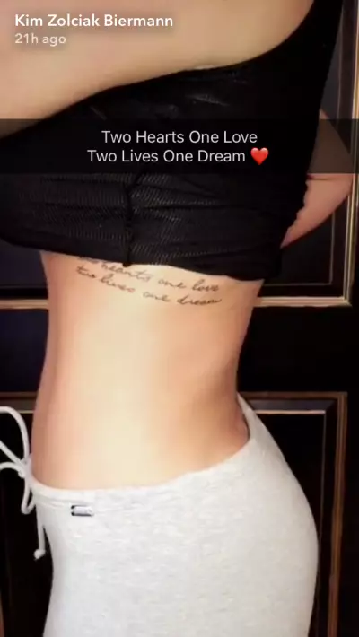 Kim zolciak tatuaż snapchat