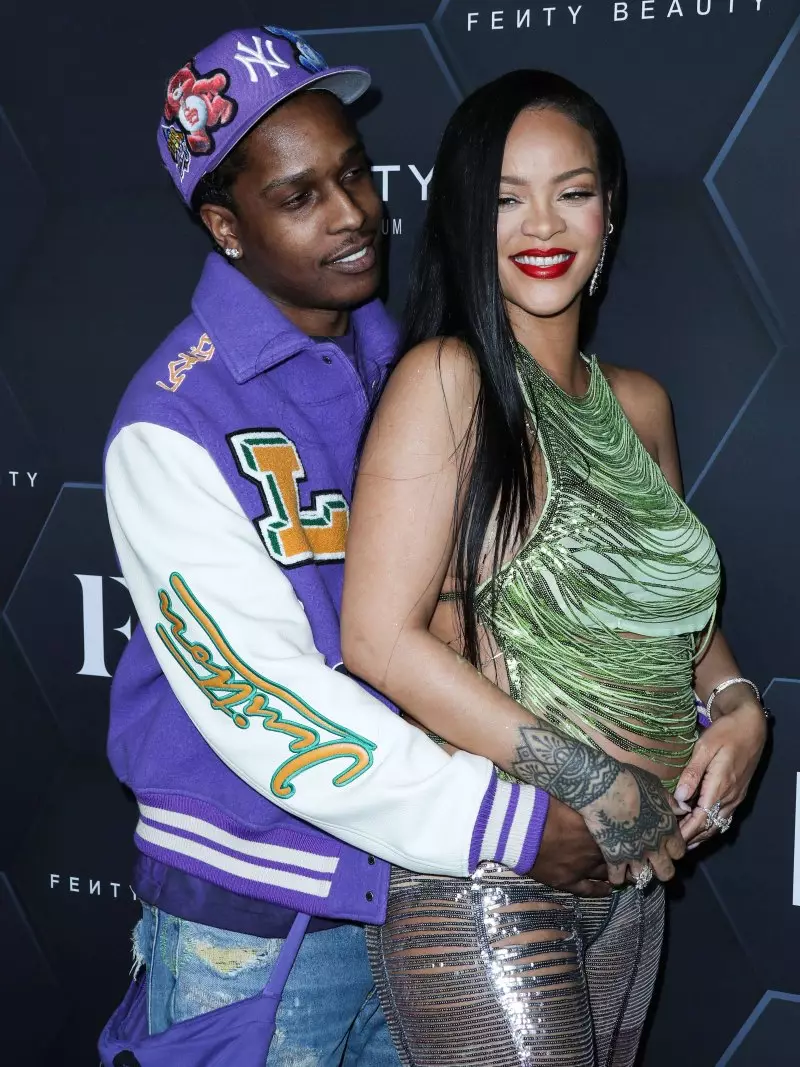 rihanna asap rocky baby bump February 2022