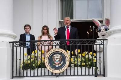 trumpis easter egg roll 2017 getty