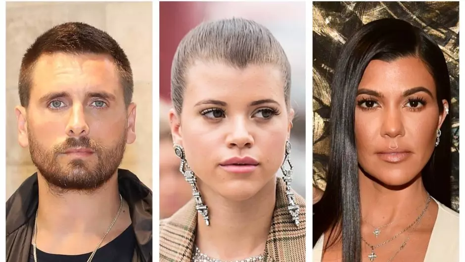 kourtney kardashian scott disick sofia richie óþægileg þakkargjörð