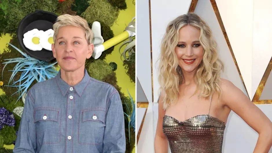 Ellen DeGeneres dia toa manambara ny firaisana amin'ny zanak'i Jennifer Lawrence