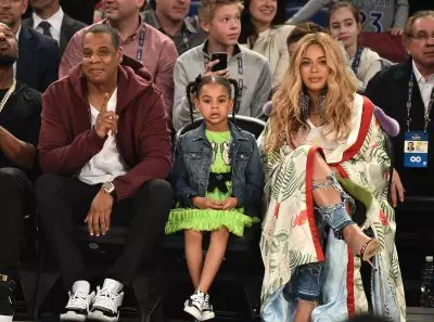 jay-z, blue ivy, beyoncé getty myndir