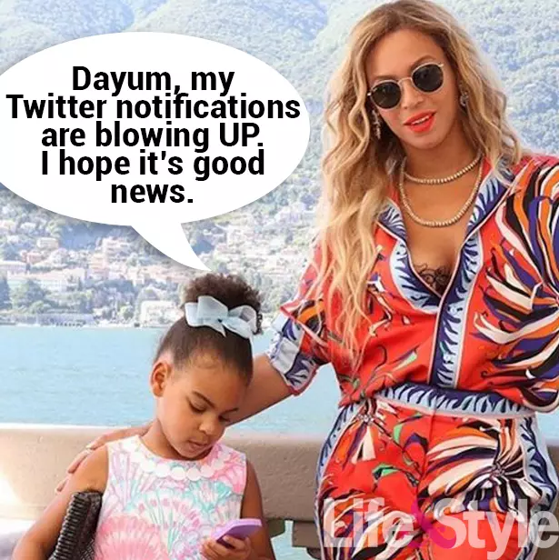 I-Blue Ivy yokukhulelwa amawele emini