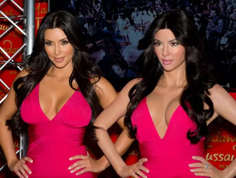 Kim kardashian wax figure