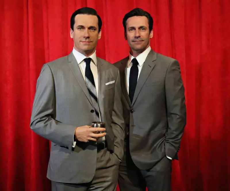 Jon hamm ffigwr cwyr