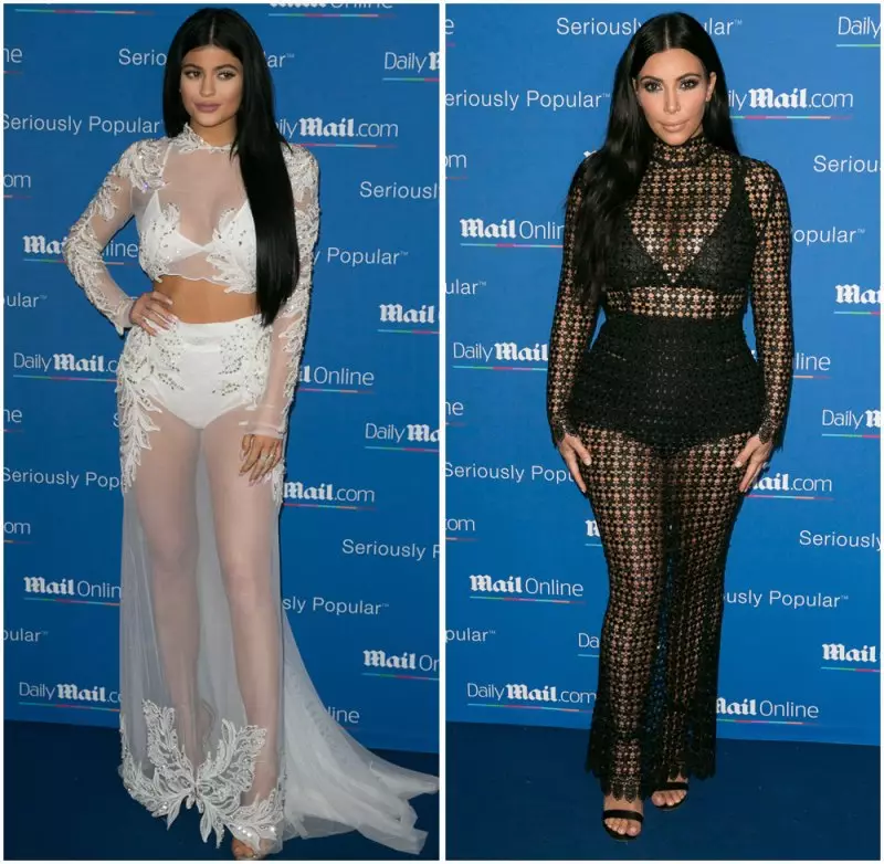 Bliźniaczki Kim Kardashian Kylie Jenner