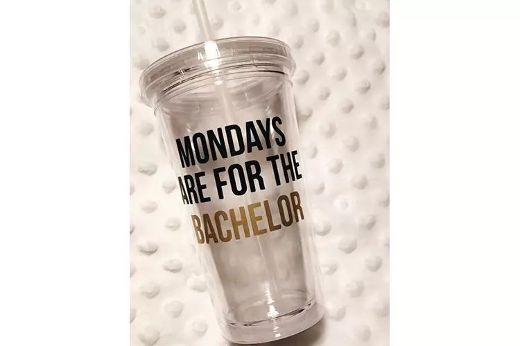 Lolemba ndi la bachelor tumbler