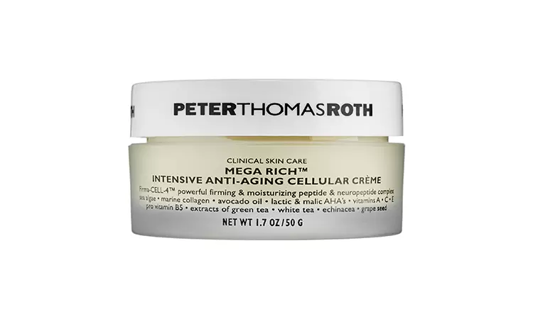 Pangalusna moisturizer raray usum peter Thomas Roth mega euyeub intensif anti sepuh sélular creme