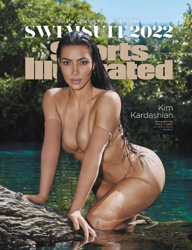 Kas parādās Sports Illustrated 2022 Peldkostīmu Problēma Kim Kardashian Elon Musk Mam Ciara