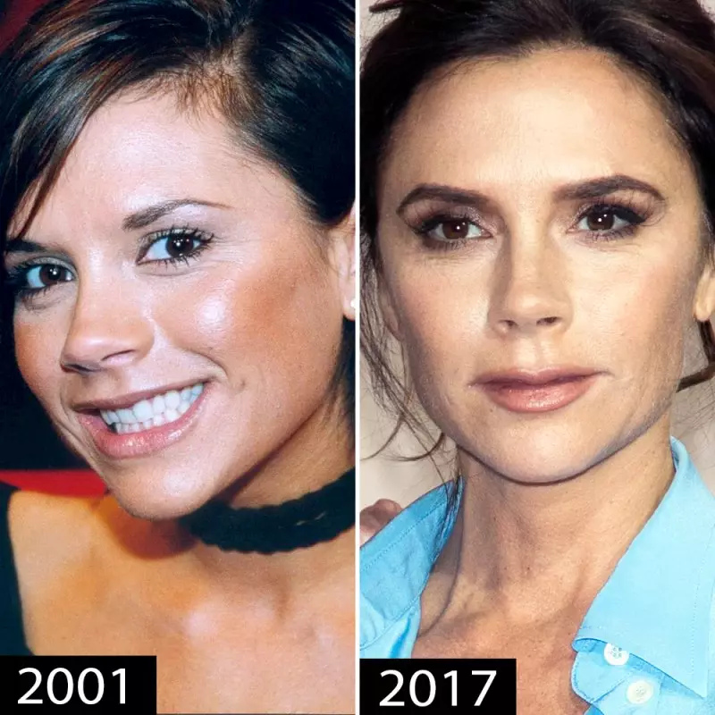 Sprâncenele Victoria Beckham