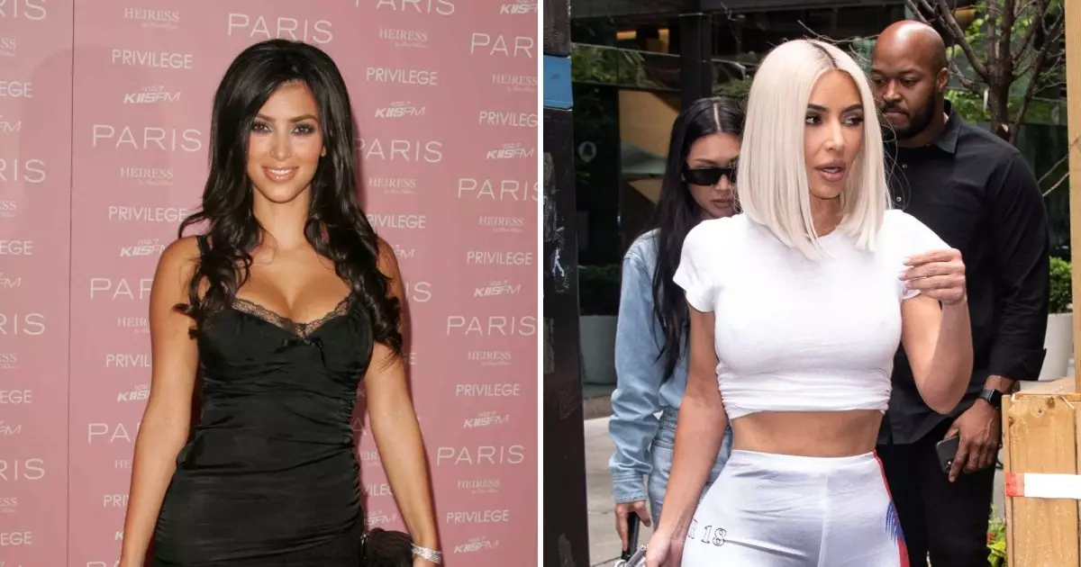 Kim Kardashiani kaalulangetamise fotod: Transformation Pictures