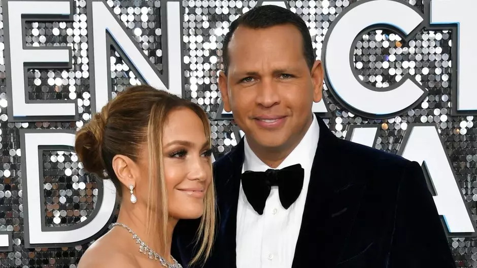 Jennifer Lopez ac Alex Rodriguez yng Ngwobrau Urdd yr Actorion Sgrîn