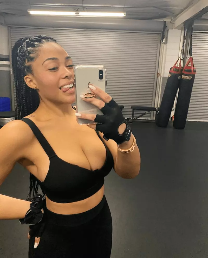 Jordyn Woods al gimnàs