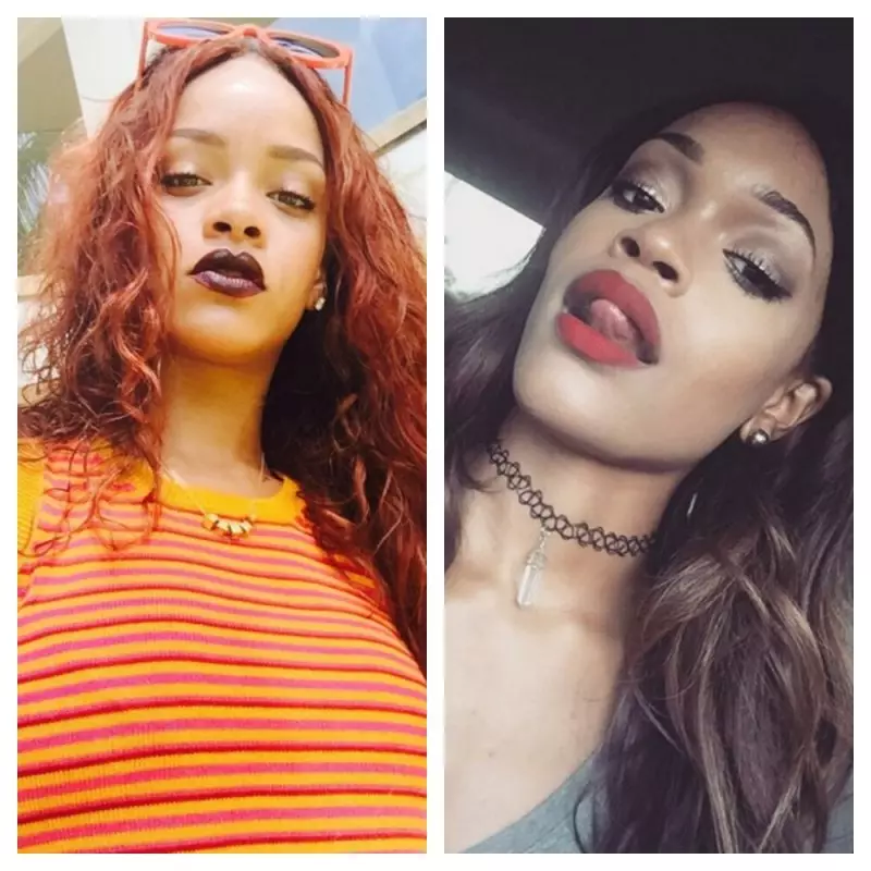 Rihanna kelihatan sama