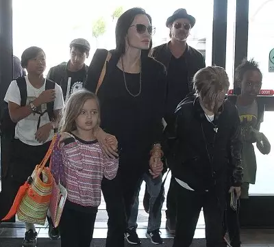 brad pitt angelina jolie éclaboussures d'enfants