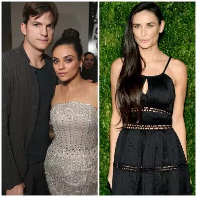 demi moore ashton kutcher mila kunis getty