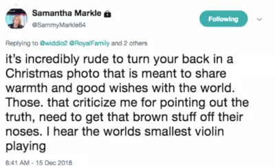 Samantha Markle, Trydar