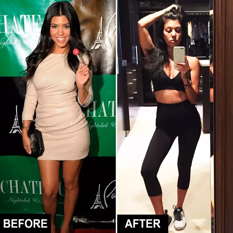 Kourtney kardashian ခါးပိုင်းသင်တန်းဆရာ