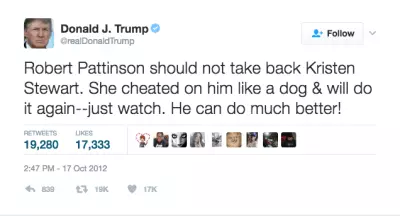 donald trump Kristen stewart twitter