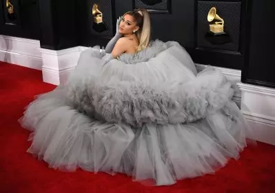 Ariana Grande 62. výročné odovzdávanie cien Grammy, prílety, Los Angeles, USA – 26. januára 2020