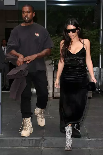 kim kardashian kanye west - getty