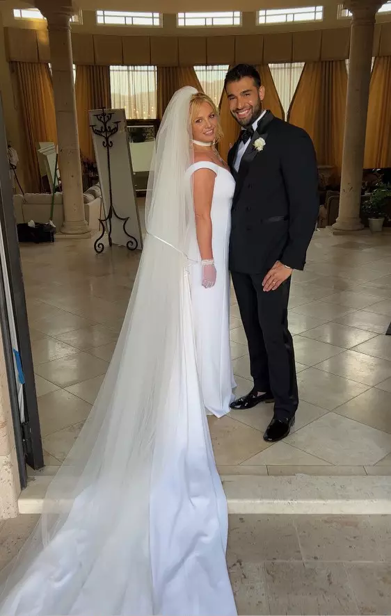 Vestido de novia de Britney Spears Sam Asghari