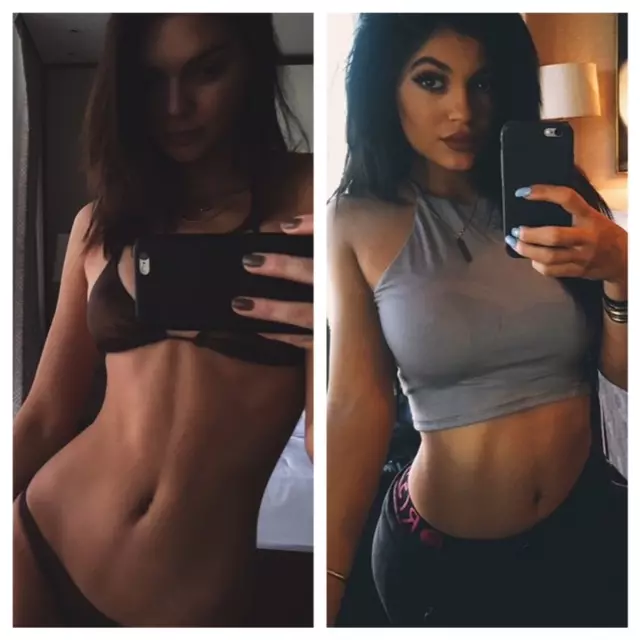 Kendall kylie jenner á selfie